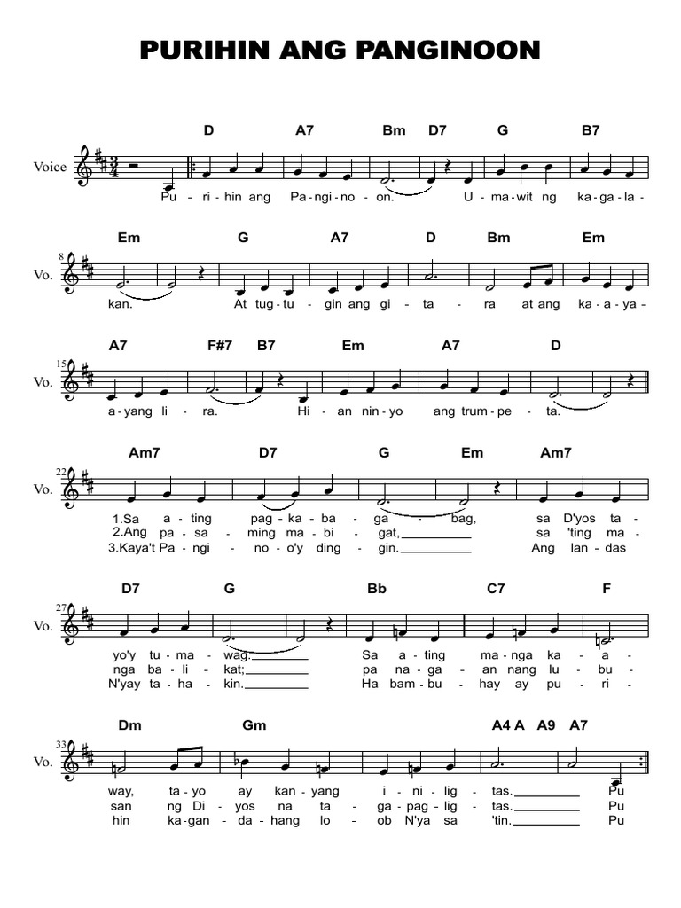 Purihin Ang Panginoon | PDF