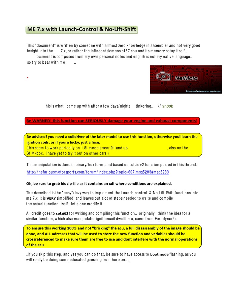 ME7.x LC NLS Rev003 PDF | PDF | Text File | Bit