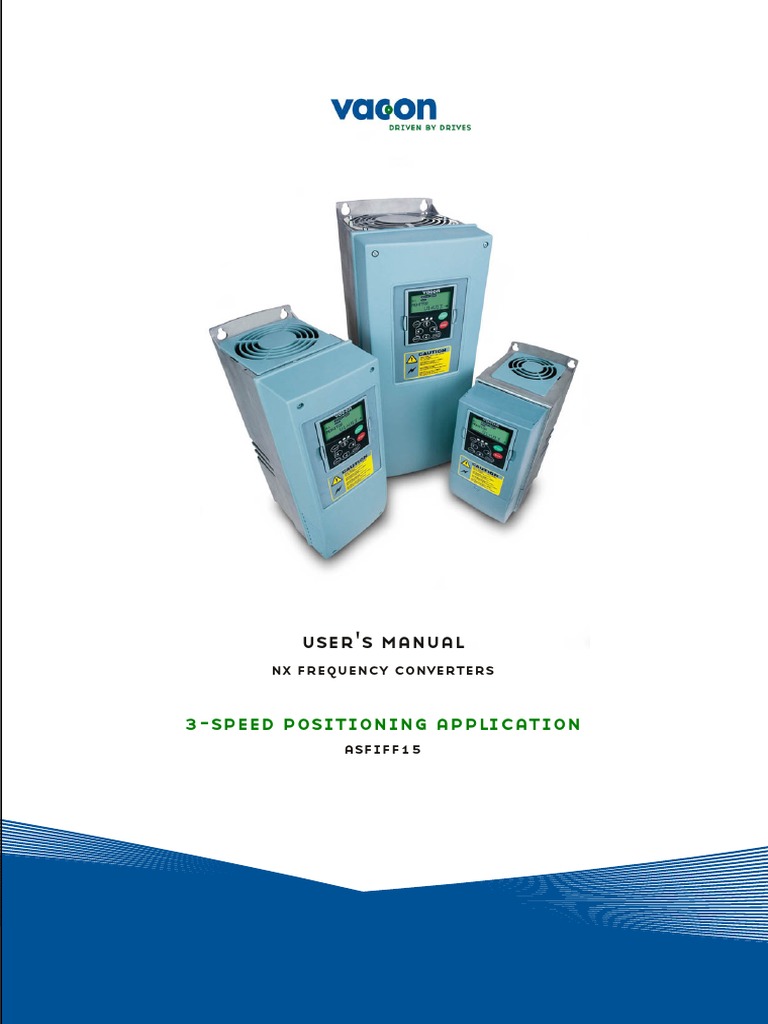 Vacon NXS 3 Speed Positioning ASFIFF15 Application | PDF | Parameter (Computer Programming) | Switch