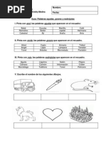 Evaluación de Acentuación en Palabras | PDF | Idiomas | Estudios de ...