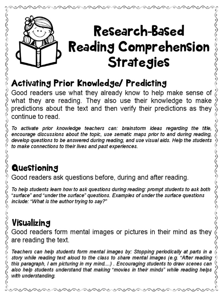 Reading Comprehension Strategies | PDF | Reading Comprehension | Neuropsychology