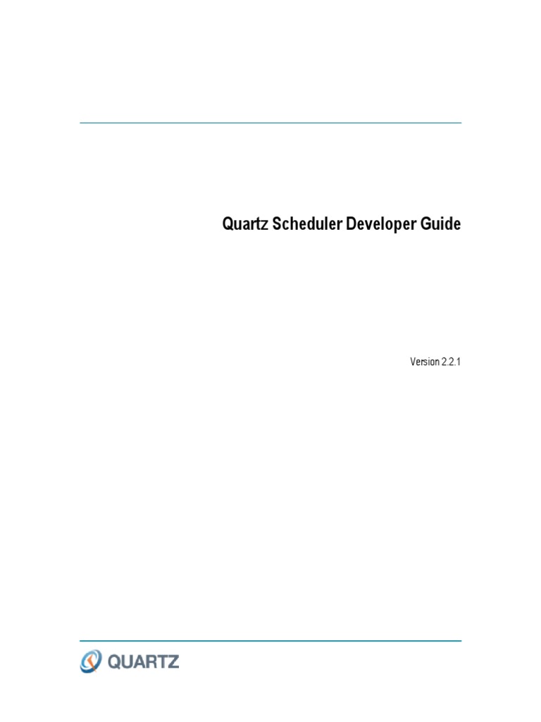 Quartz Scheduler Developer Guide | PDF | Class (Computer Programming) | Application Programming ...