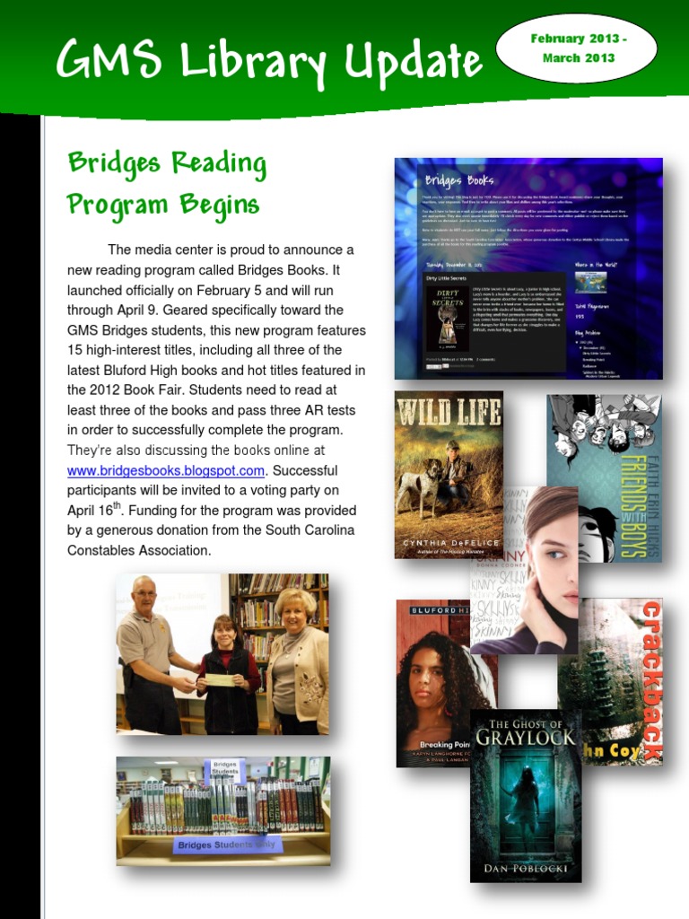 GMS Library Update Feb-Mar 2013 | PDF | Libraries | Books