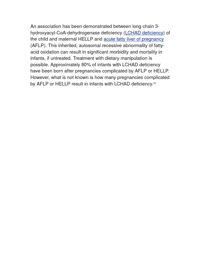 The Exact Cause of HELLP Is Unknown | PDF