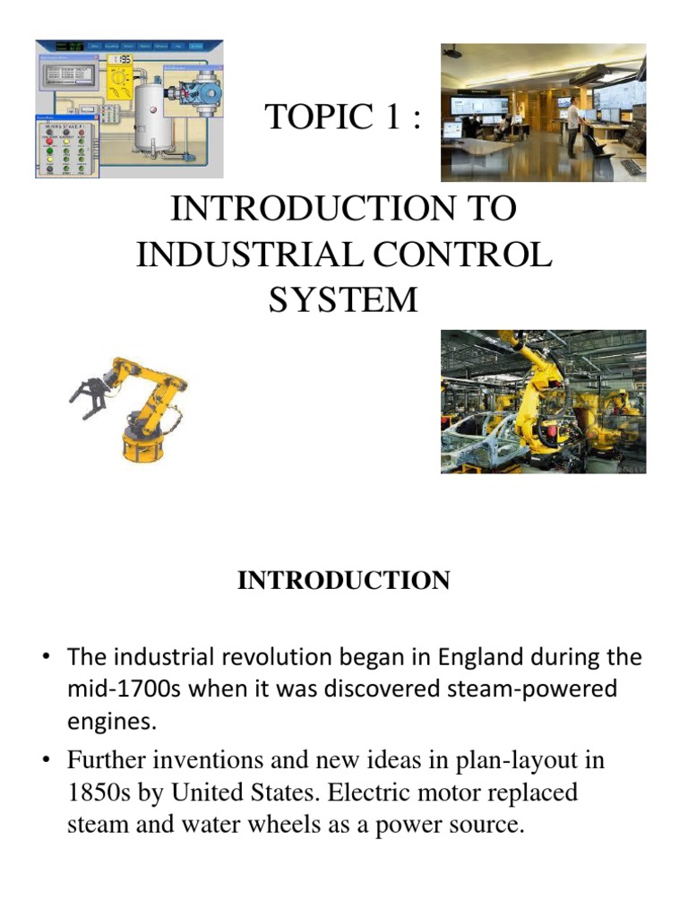1.topic 1 - Ind Control | PDF | Servomechanism | Control Theory