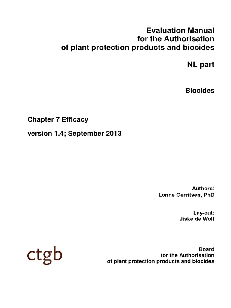 Biocide Efficacy Evaluation Guide | PDF | Disinfectant | Hygiene