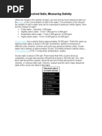 Understanding Seawater Salinity Measurements | PDF | Salinity | Seawater