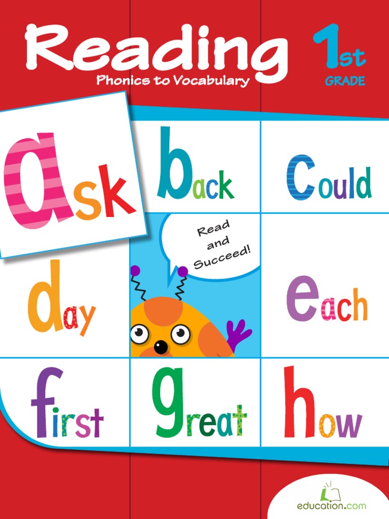 Reading Phonics Vocabulary Workbook | Word Search | Linguistics | Free ...
