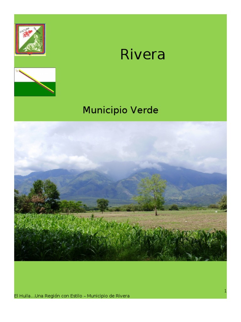 Rivera: Municipio Verde del Huila | PDF | Turismo | Río