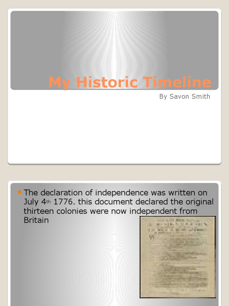 My Historic Timeline | PDF