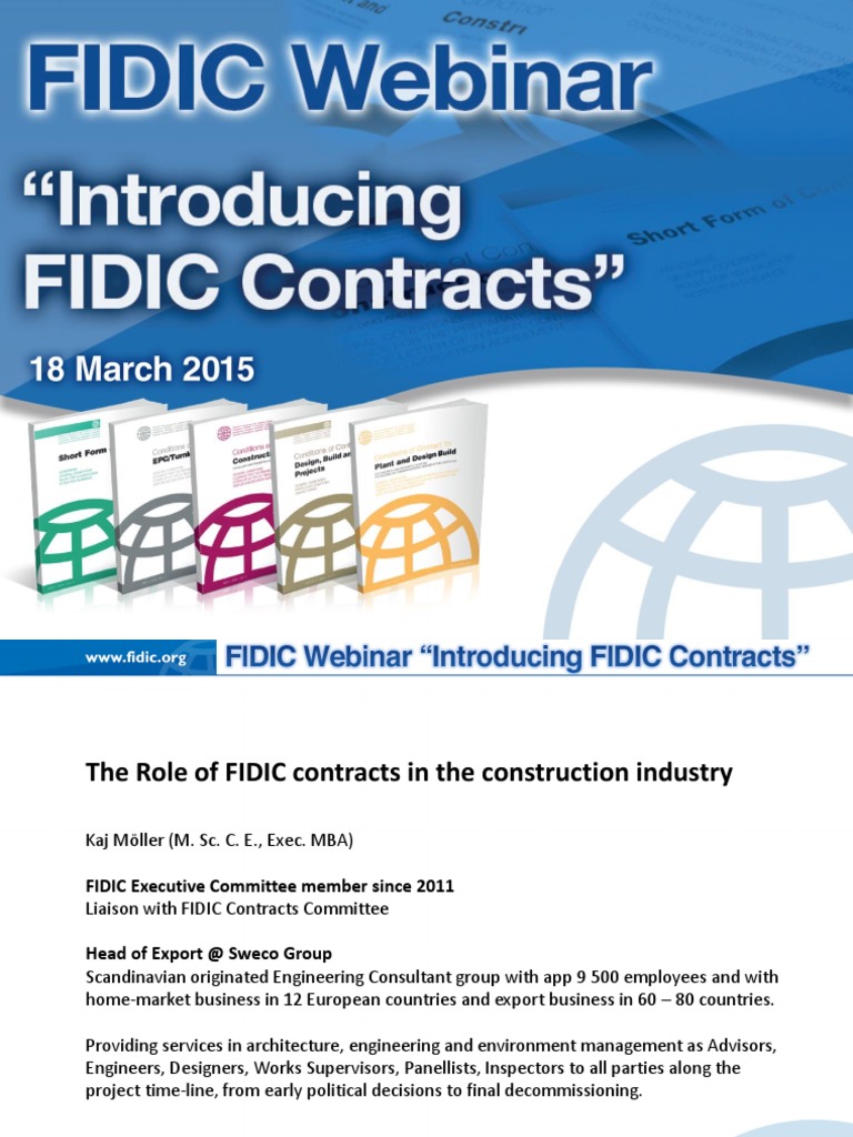 FIDIC Contracts: Providing Structure, Fairness, and Recognition to ...