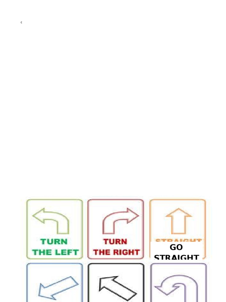 Flash Cards Giving Directions | PDF