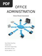 Office Administration Sample Sba | PDF | Communication | Survey Methodology