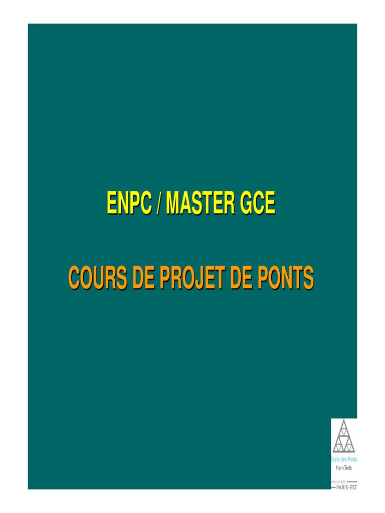 Enpc Piles | PDF | Pont | Ingénierie des structures