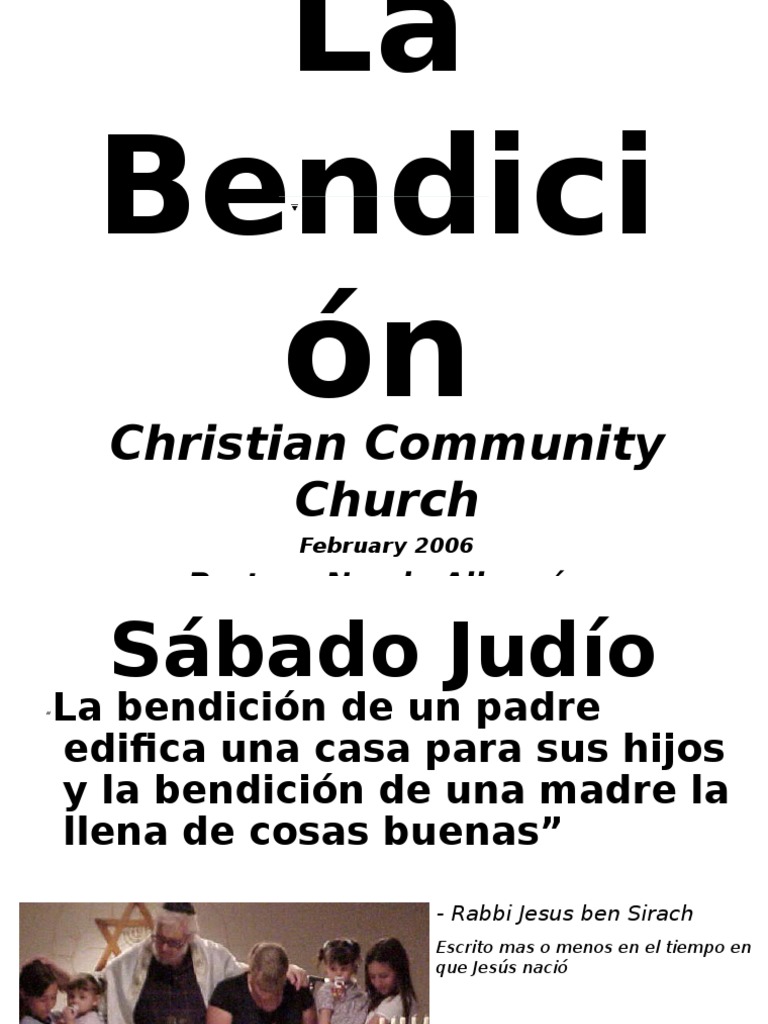 La Bendición | PDF | Jacob | Bendición