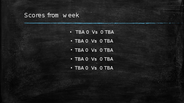 Weekly Scores Summary | PDF