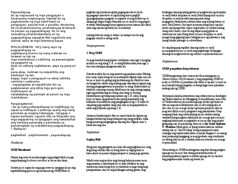 Pagsasalaysay | PDF