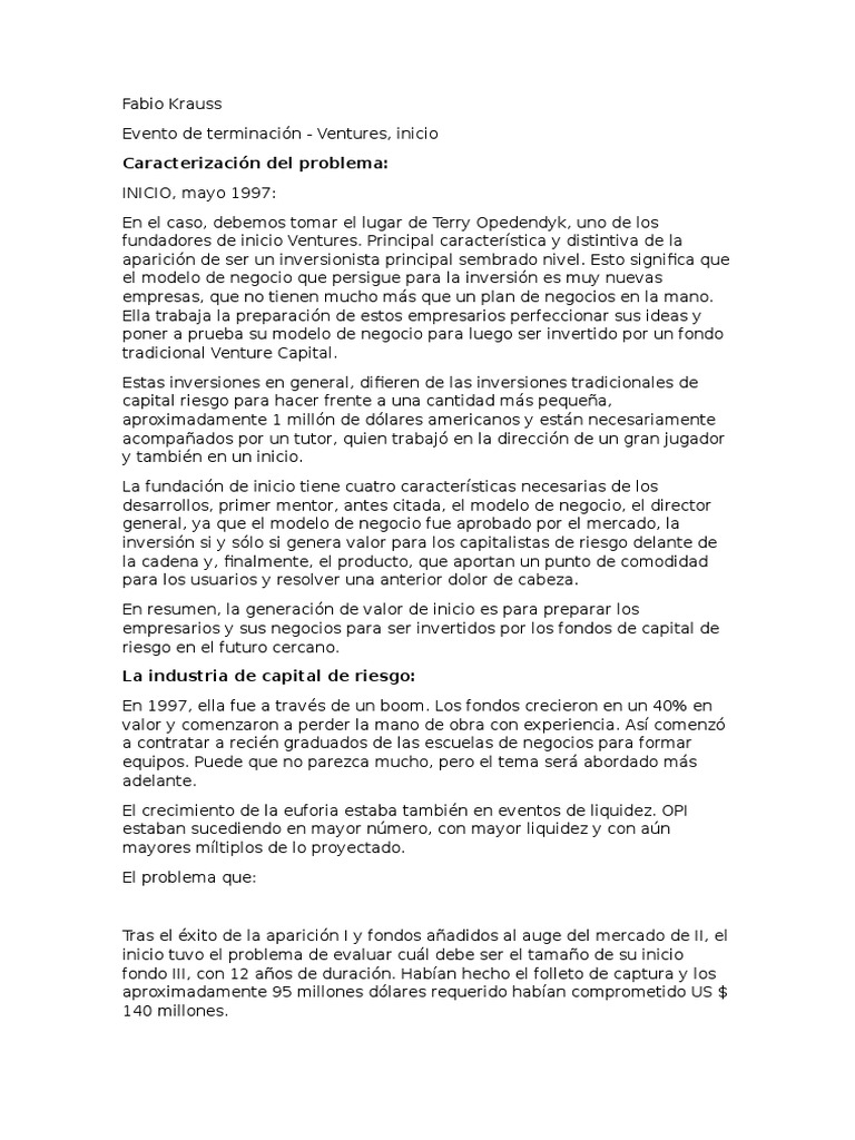 ONSET Ventures | PDF | Capital de riesgo | Finanzas corporativas