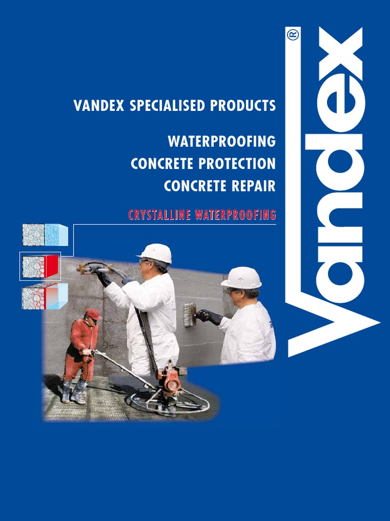 Vandex Product | PDF | Concrete | Specification (Technical Standard)