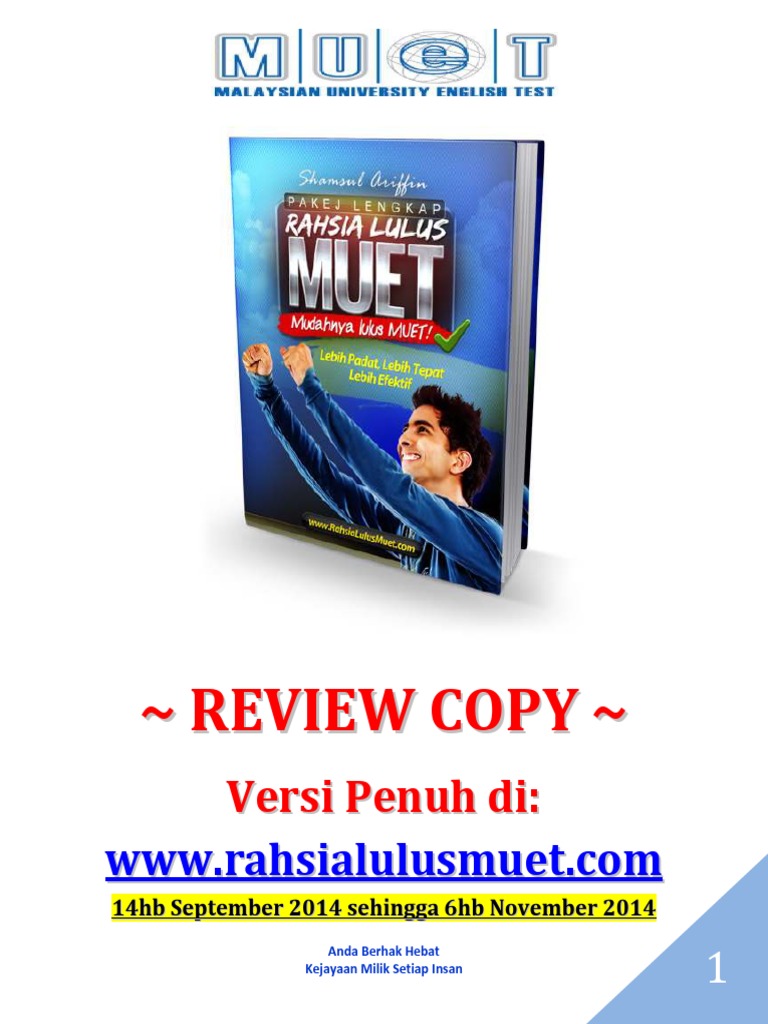 Contoh Soalan MUET | PDF