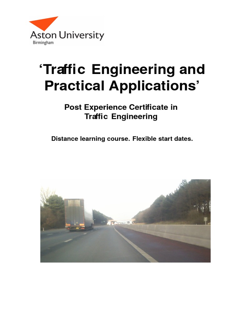 Traffic Engineering | PDF | Traffic | Highway