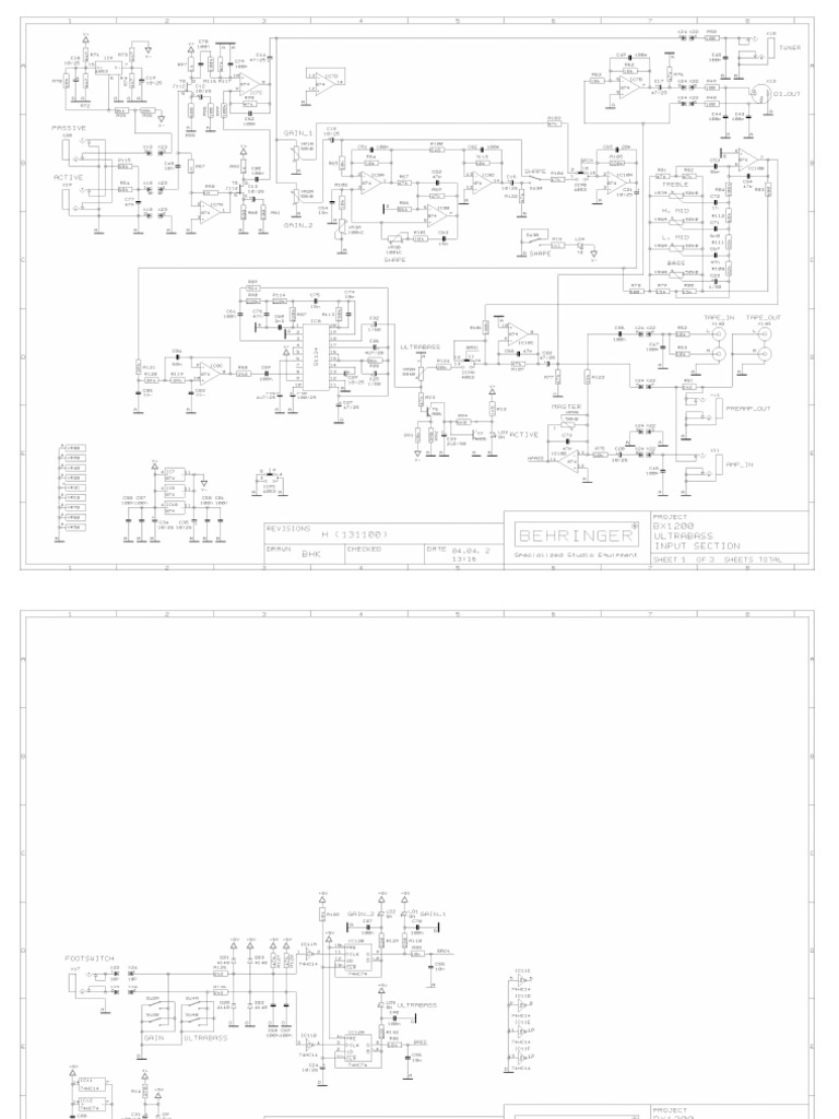 Behringer bx1200 Ultrabass | PDF