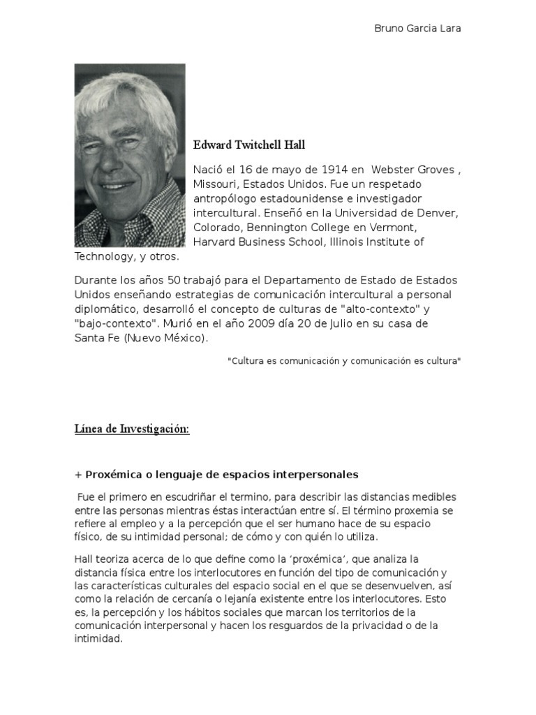 Hall Edward | PDF | Ciencia cognitiva | Conceptos psicologicos