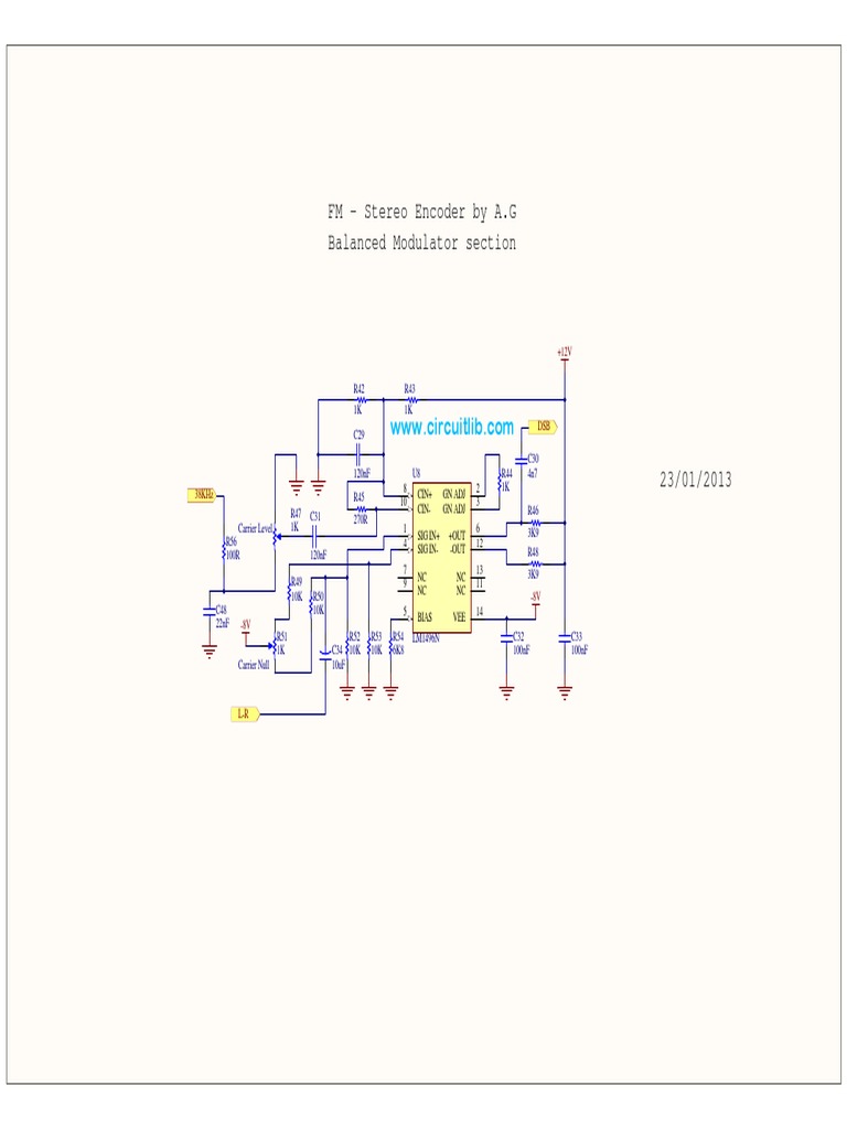 Balanced Modulator Schematic | PDF