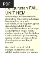 Senarai Kandungan Fail Unit Hem 2023-2024 | PDF