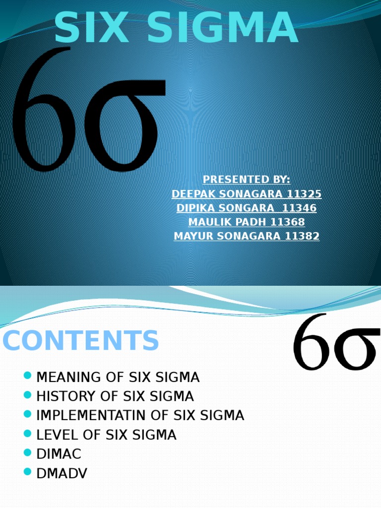 Overview of Six Sigma Methodologies | PDF | Six Sigma | Business Process