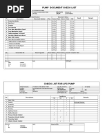 Centrifugal Pump Checklist | PDF | Pump | Leak