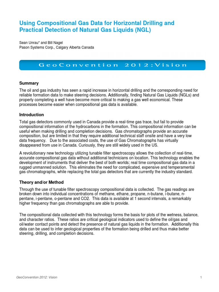 Gas Data Analysis From Drilling | PDF | Natural Gas | Natural Gas ...