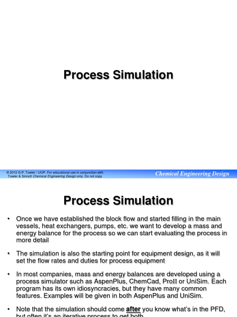 4 Process Simulation | PDF | Distillation | Chemical Reactor