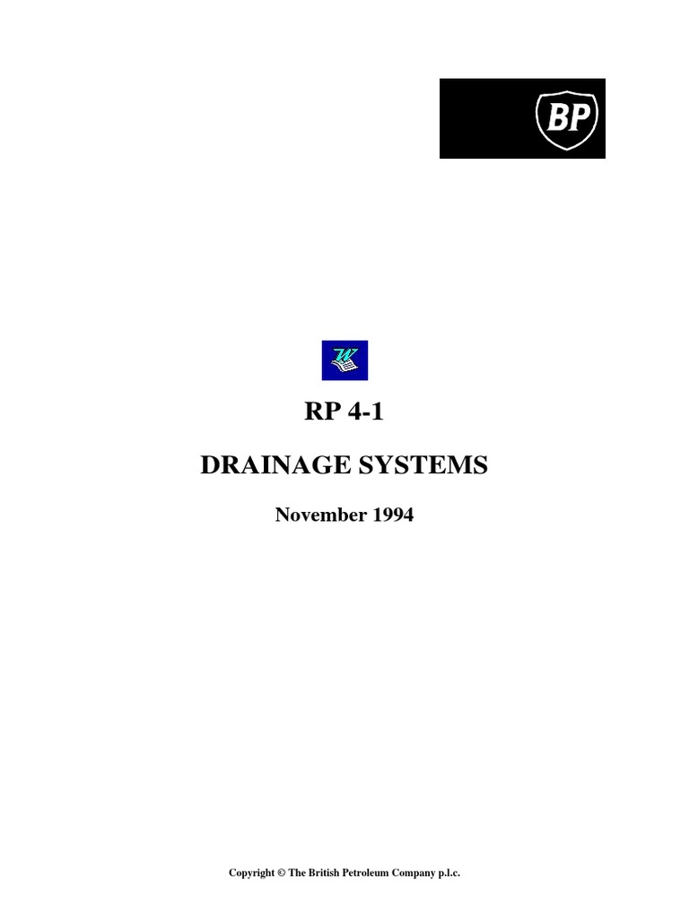 BP RP4-1 PDF | PDF | Sanitary Sewer | Drainage