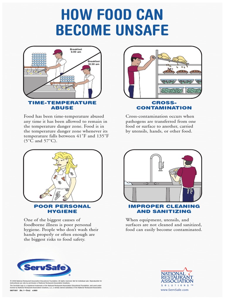 How Food Can Become Unsafe-Poster | PDF