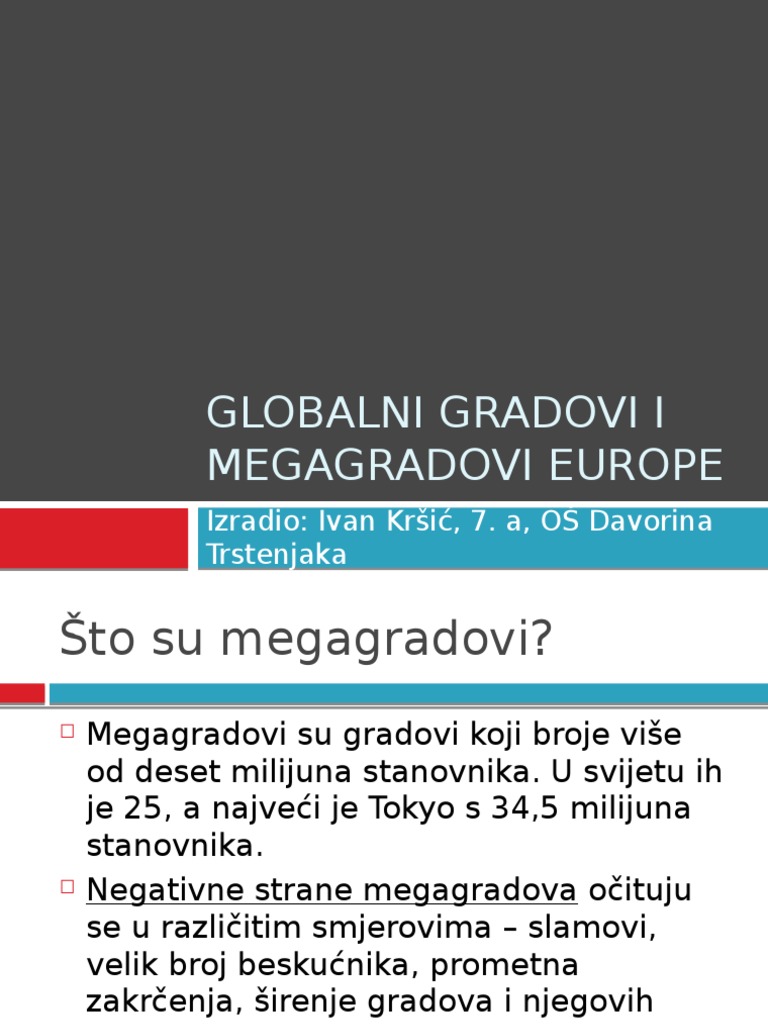 Mega I Globalni Gradovi | PDF