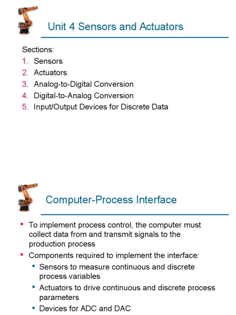 Sensors and Actuators | PDF | Analog To Digital Converter | Analogue Electronics