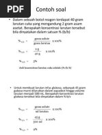 Soal Dan Jawaban Konsentrasi Larutan | PDF