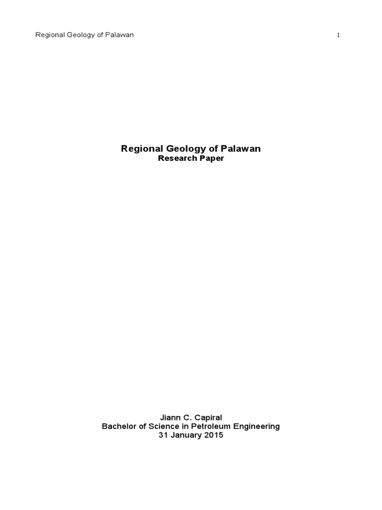 Petroleum Geology Research Paper | Sedimentary Basin | Sedimentary Rock