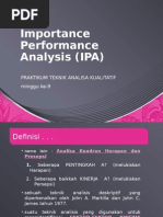 Metode Importance Performance Analysis (IPA) | PDF | Bisnis