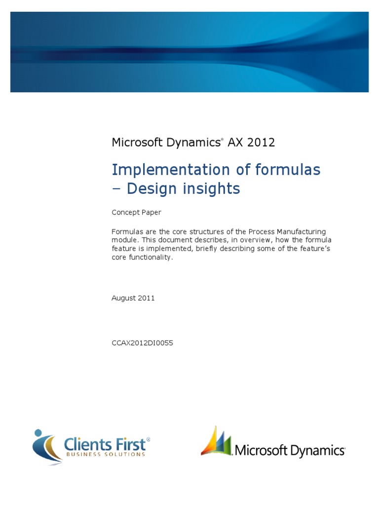 Implementation of Formulas Design Insights C Fbs | PDF | Formula | Data ...