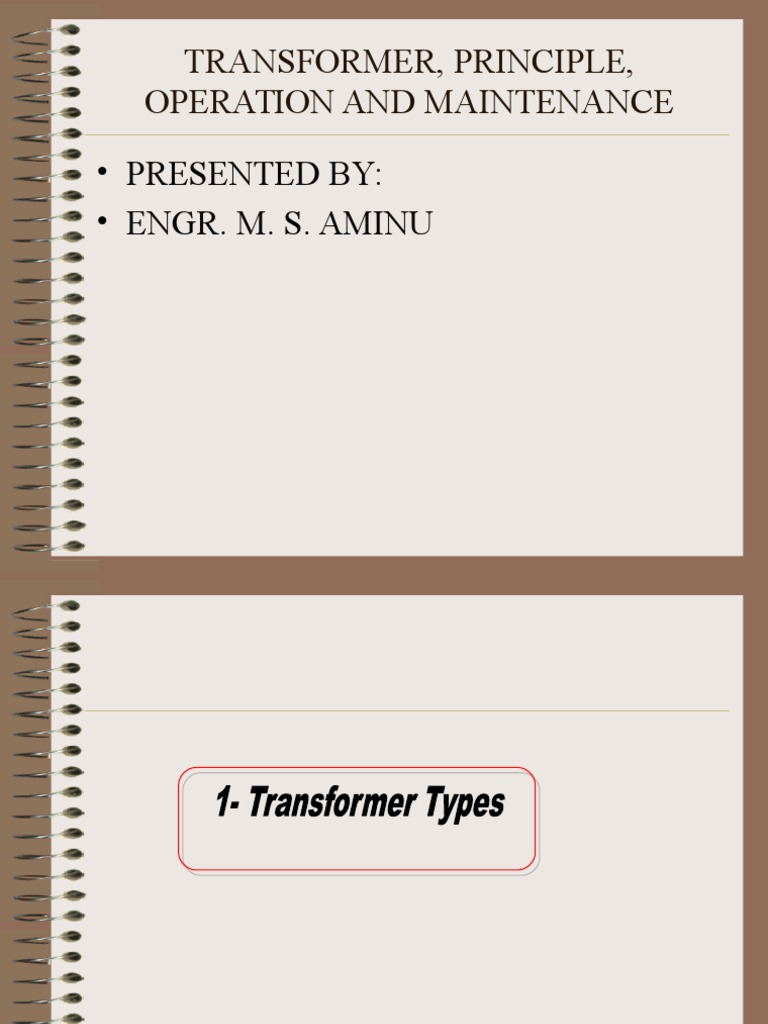 Transformer Presentation | PDF | Transformer | Capacitor