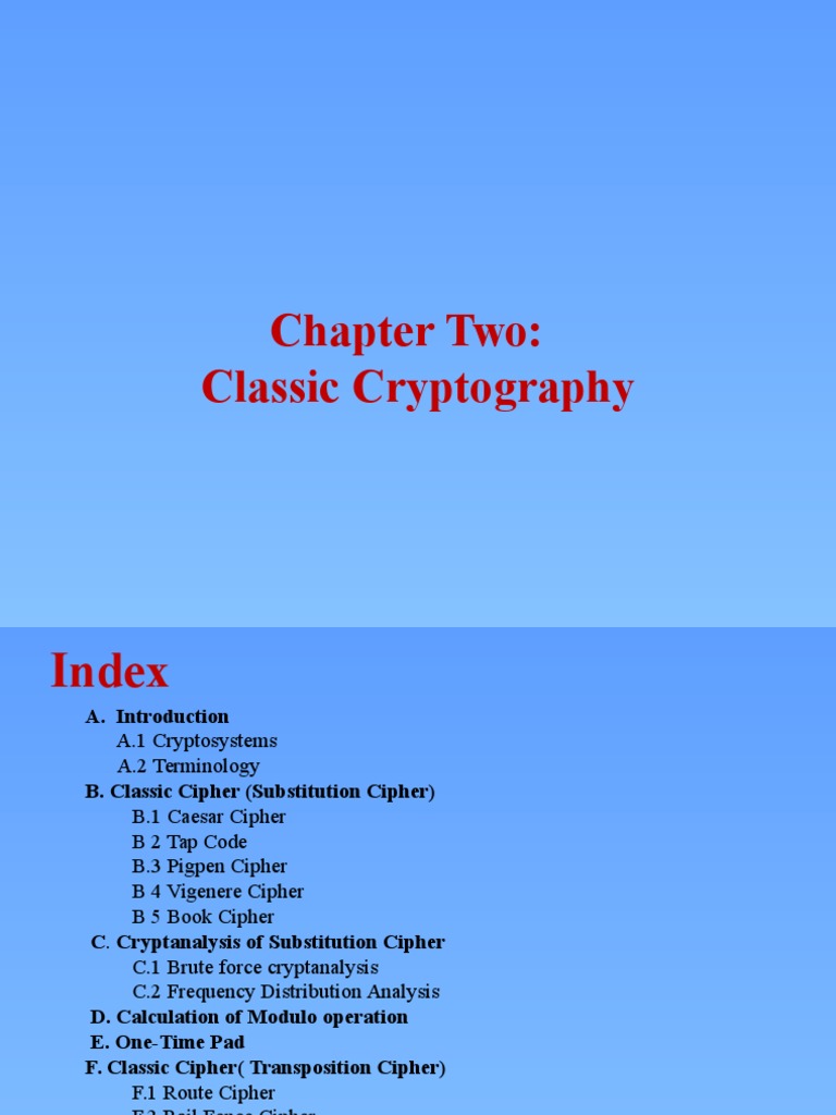 Chapter 2 | PDF | Cipher | Cryptography