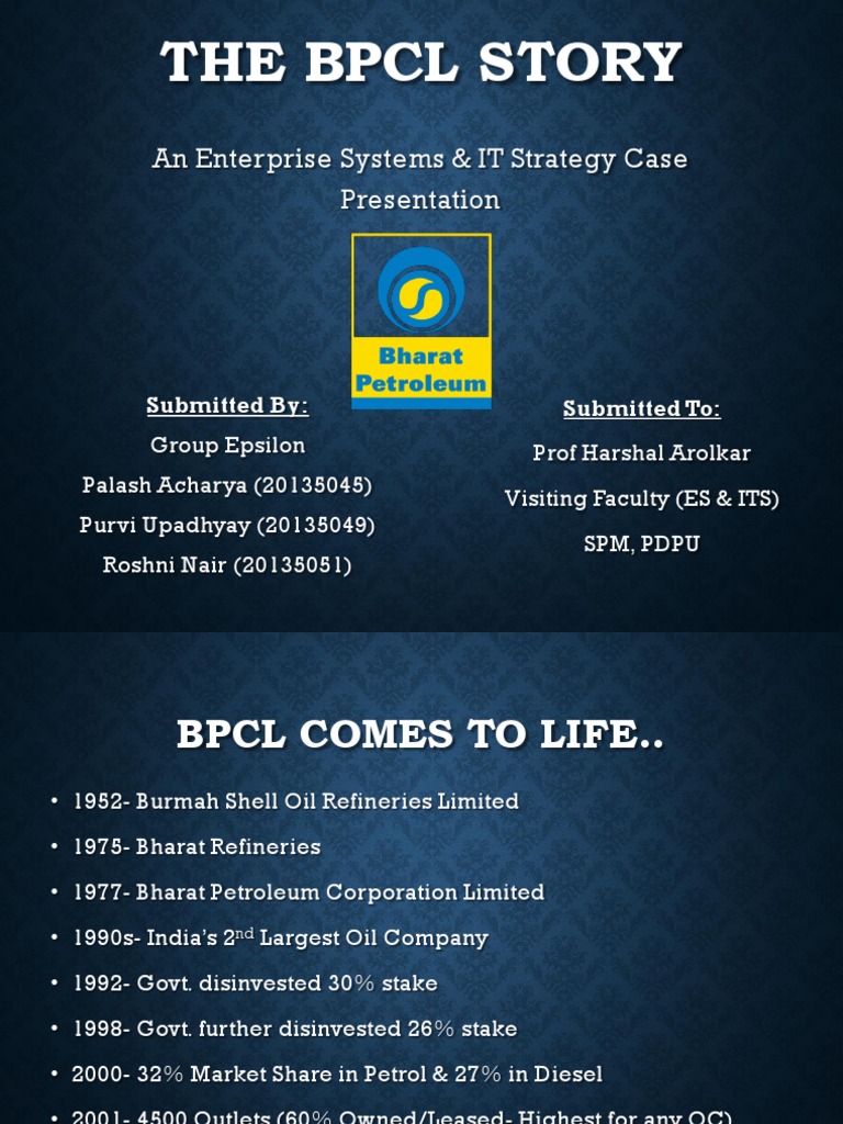 BPCL Case | PDF | Enterprise Resource Planning | Business