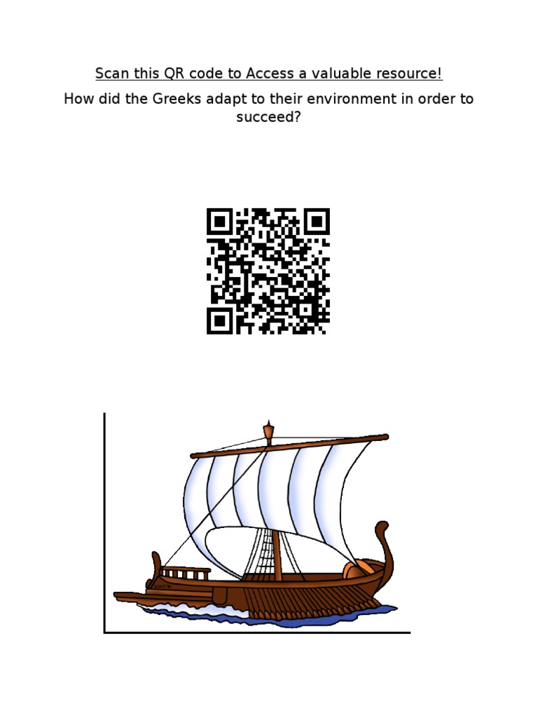 Ancient Greece QR Code Activity | PDF