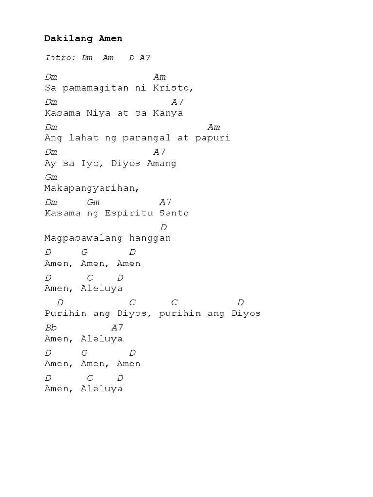Dakilang Amen | PDF