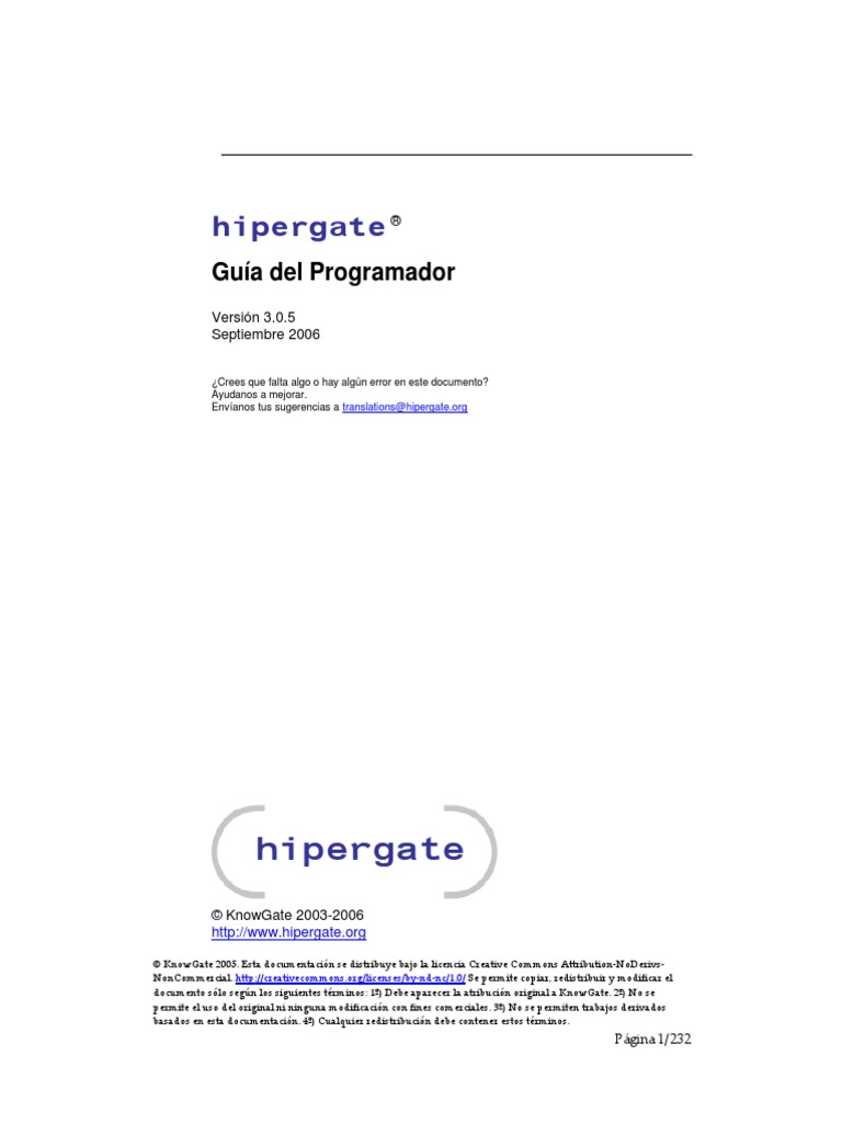 Manual Hipergate Del Programador 3.0.6 | PDF | Tabla (base de datos) | Servidor SQL de Microsoft