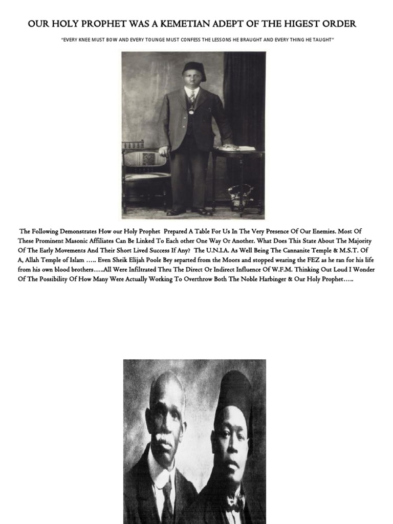 Kemetian Prophet's Masonic Influence | PDF | Muhammad | Torah