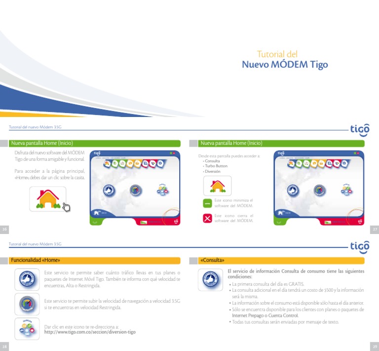 Tutorial Modem Tigo | Descargar gratis PDF | Servicio de mensajes ...