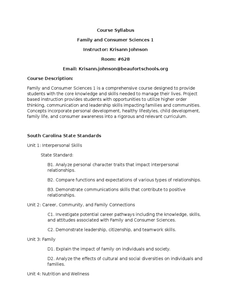 Course Syllabus | PDF